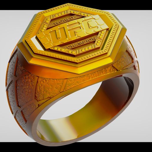 💍 ufc ring・ STL File for 3D printing・Cults