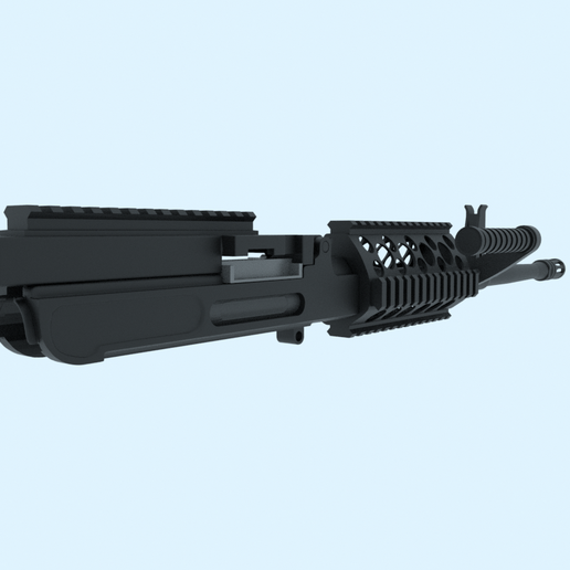 🔫 ARES 16 AR-15 LMG Kit Airsoft For M4 Receiver kit・ STL File for 3D ...