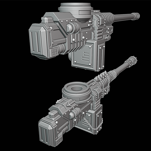 🐕 Knights Armigers/War Dogs Autocannons・ STL File for 3D printing・Cults