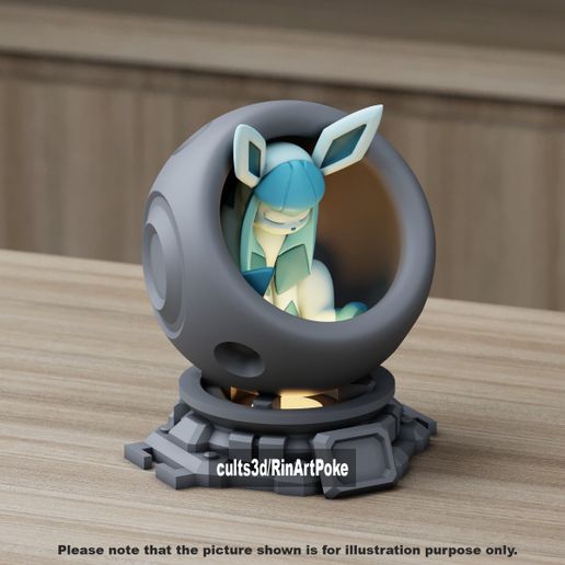 🐉 Glaceon in healing machine pods from pokemon・ STL File for 3D ...