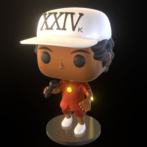 🎨 Bruno Mars Funko・ STL File for 3D printing・Cults