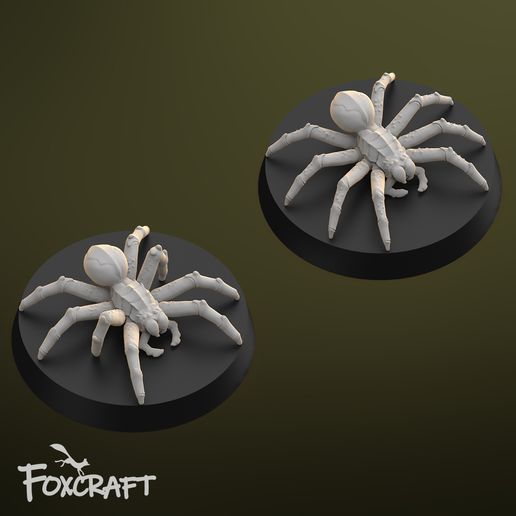 🤏 2 Small Spiders・ STL File for 3D printing・Cults