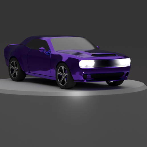 🚗 Dodge demon・ STL File for 3D printing・Cults