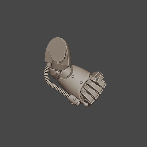 🤜 A futuristic energy fist for crushing foes・Free STL File for 3D ...