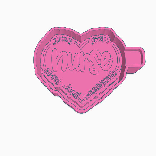 STL file Nurse Heart Mold Housing STL 💜 ・3D printable model to download ...