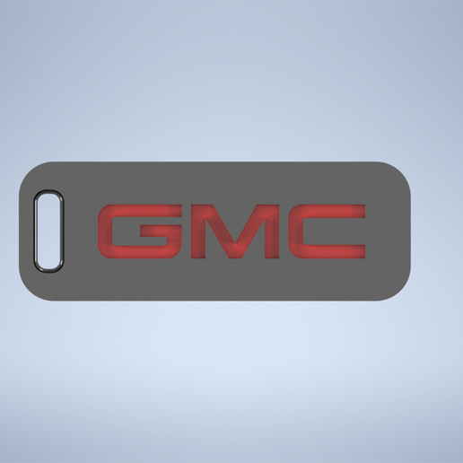 STL file GMC logo emblem keychain keyring 🗝️ (OBJ and DWG)・3D print ...