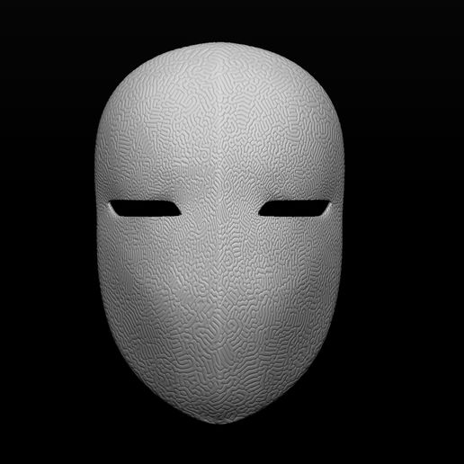 featureless mask white