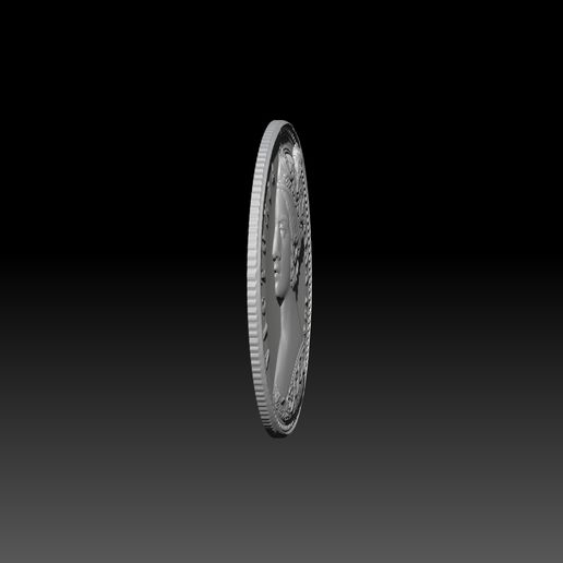 👸 Queen Victoria coin 3D STL model for 3d printing and cnc curving・ STL ...