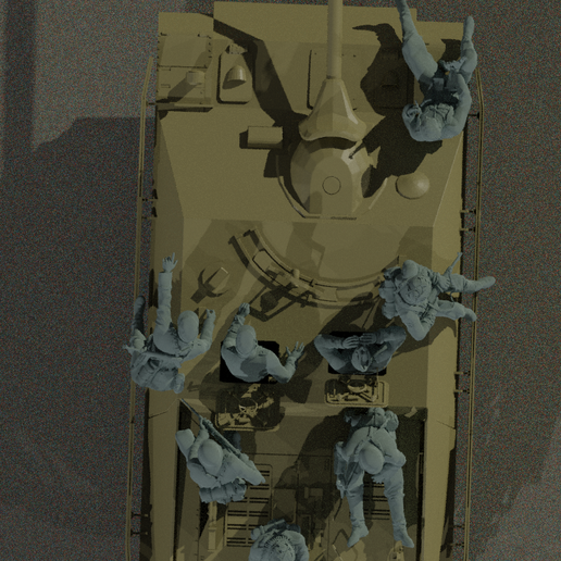 🪖 ww2 JagdPanzer IV tank rider + crew 1_35・ STL File for 3D printing・Cults