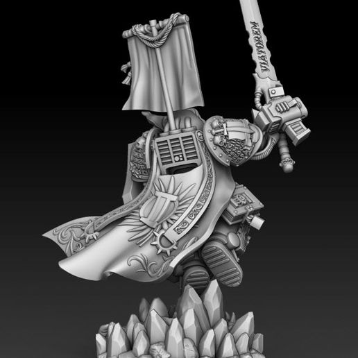 ⚔️ Silver Wardens Supreme Warptraveler (presupported)・ 3D File for 3D ...