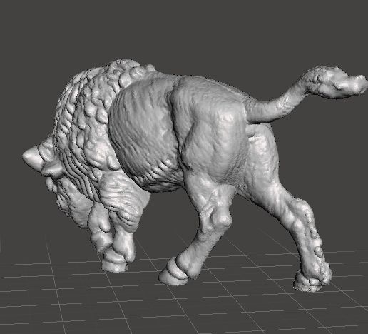 👹 AMERICAN BUFFALO FIGURE MODEL ANIMAL CREATURE ORNAMENT REALISTIC・ STL ...