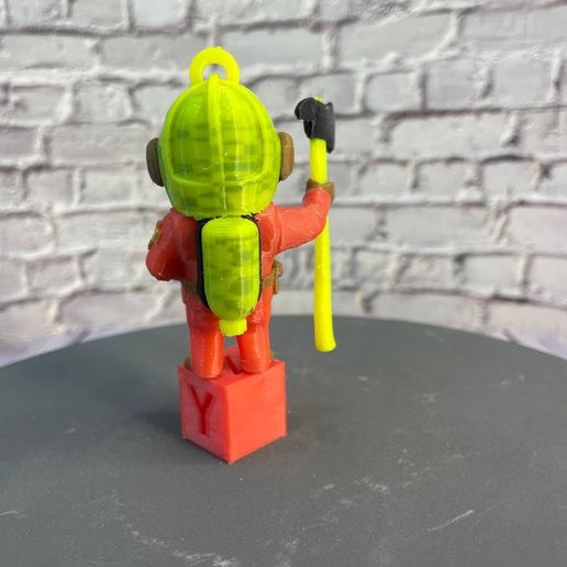 3MF file Monkey fireman keychain stl 🐒 ・3D printing template to ...