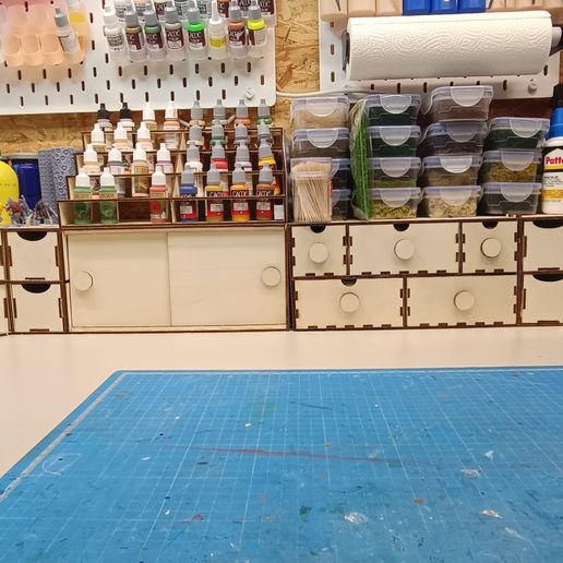 🎨 Modular Paint Rack System・ STL File for ・Cults