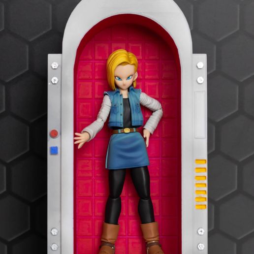 STL file Android Capsule - Android Pod - Capsula Androide - Dragon Ball ...