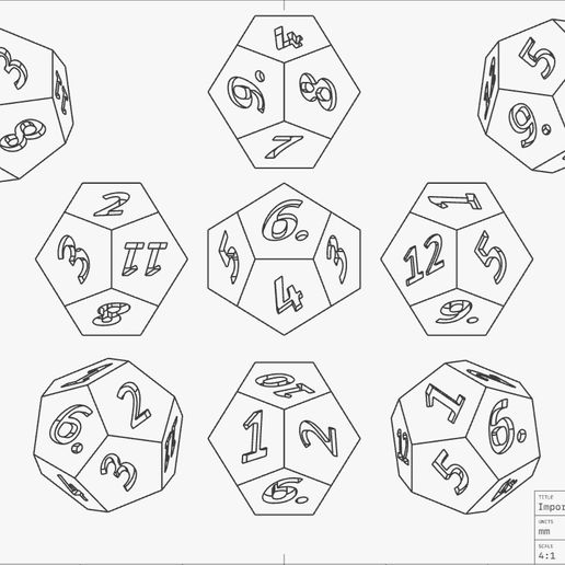 3d dice template