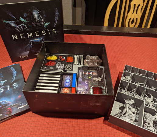 📦 Nemesis Board Game Box Insert Organizer・Free STL File for ・Cults