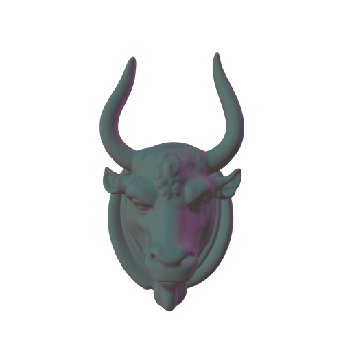 STL file Bull head wall decor 🐂 ・3D printable model to download・Cults