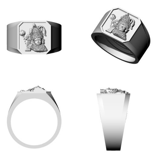 Archivo STL hanuman RING 💍 ・Modelo de impresión 3D para descargar・Cults