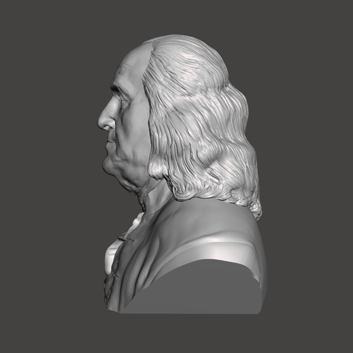 📁 3D Model of Benjamin Franklin - High-Quality STL File for 3D Printing ...
