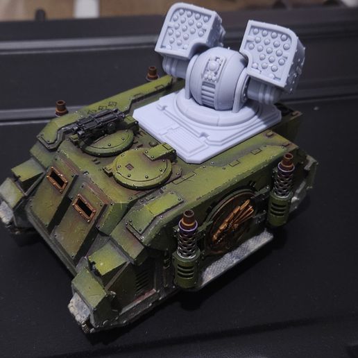 🪖 Sentry Turret Plate for Transport Tank・ 3D File for 3D printing・Cults