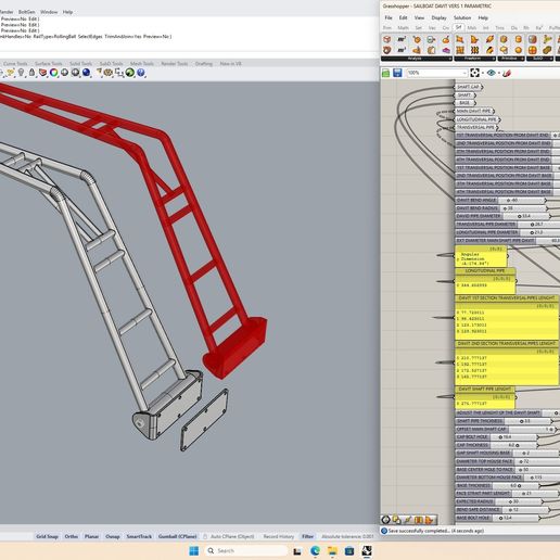 🛥️ BOAT & SAILBOAT DINGY DAVIT VERS 1 - FABRICATION DRAWINGS・ STL File ...