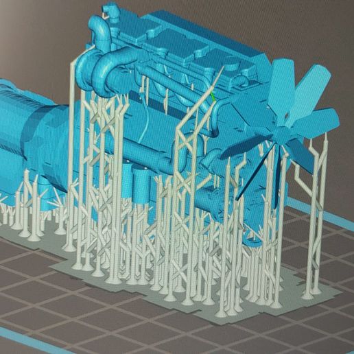 🚚 Engine・ STL File for 3D printing・Cults