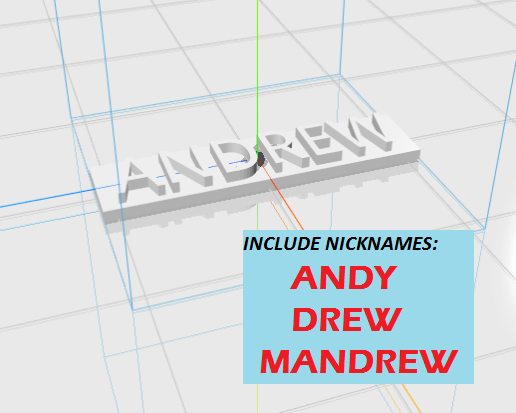 📱 ANDREW letters・Fichier 3D pour ・Cults