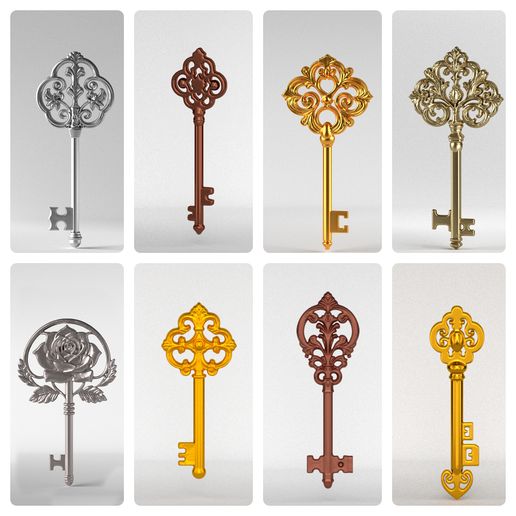 STL file Keys Pack V 🔑 ・3D printable model to download・Cults