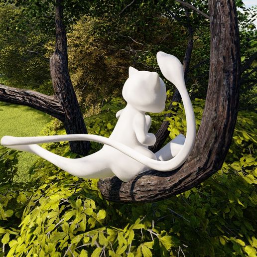 OBJ file Mewtwo,Mew 🐉 ・3D printing template to download・Cults