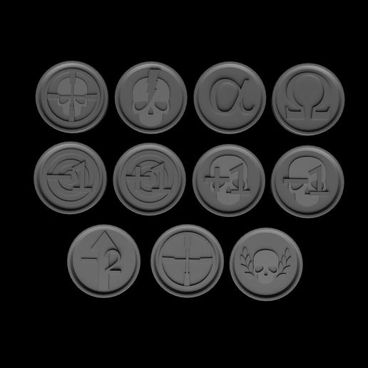 3D file Tabletop Tokens 🎲 ・3D print object to download・Cults