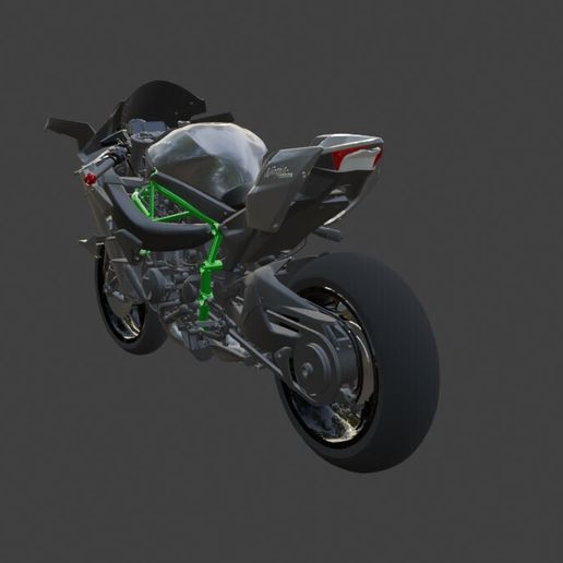 🏍️ H2-Style Hyperbike – High Detail 3D Printable Motorcycle・ STL File ...