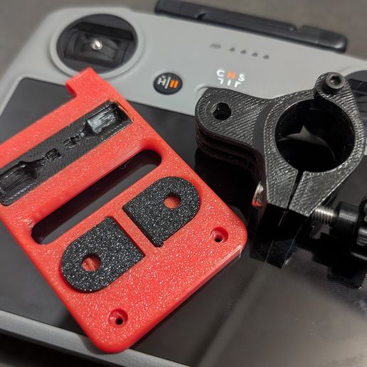 🛸 DJI RC2 GoPro Mount (+ bike mount)・ STL File for 3D printing・Cults