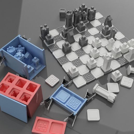 Archivo STL gratis Molde para juego de ajedrez de cemento o escayola. ♟ ...