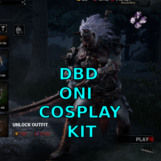 😵 DBD Cosplay Dead By daylight DBD The Oni Cursed Fate Cosmetic, Outfit ...