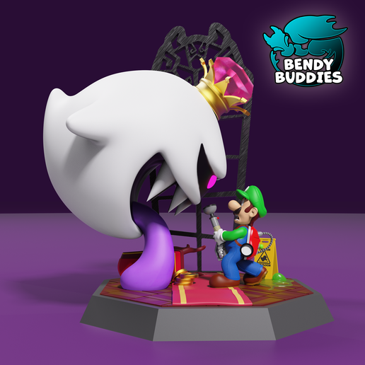 🤴 Luigi's Mansion King Boo / Videogame Character / Collectible Game ...