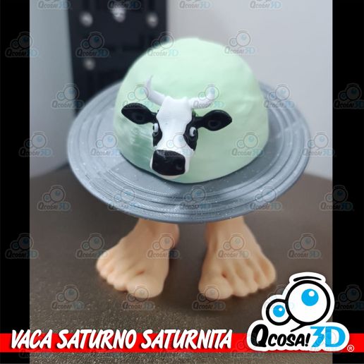 🐄 SATURNITE SATURNITE COW・ STL File for 3D printing・Cults
