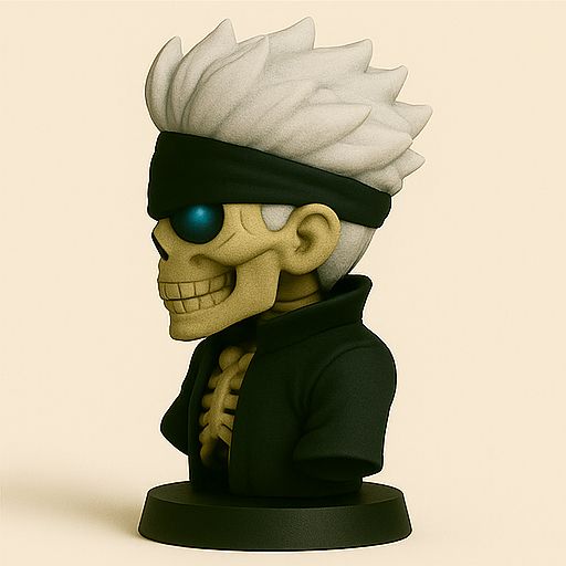 💀 Gojo Satoru Skull Bust・ STL File for 3D printing・Cults