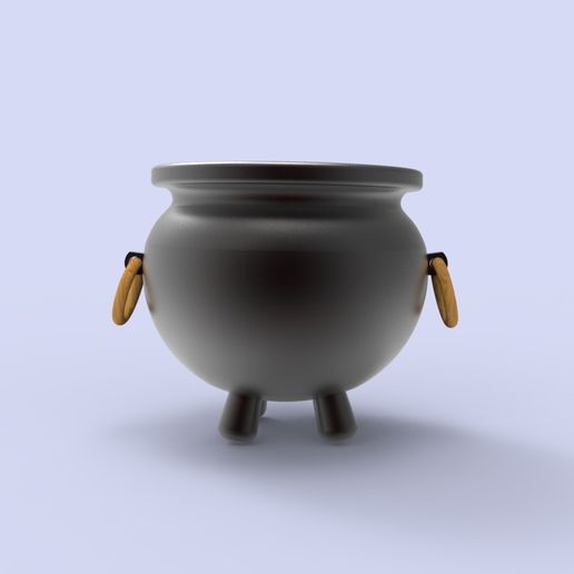 🪞 Cauldron with Handles・ STL File for 3D printing・Cults