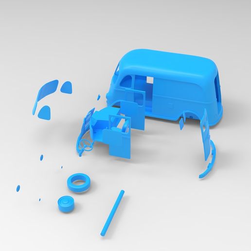 🚇 1950 Metro Van International・ 3D File for 3D printing・Cults