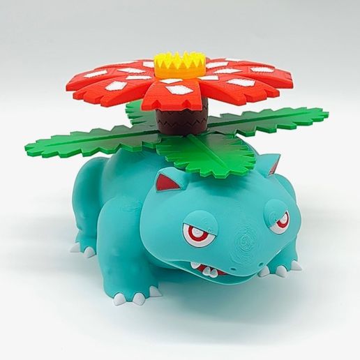 🐉 POKEMON VENUSAUR - BY COLORS・ 3D File for 3D printing・Cults