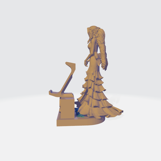 🎲 PCS - FF7 Remake Aerith pose 1・ 3MF File for 3D printing・Cults
