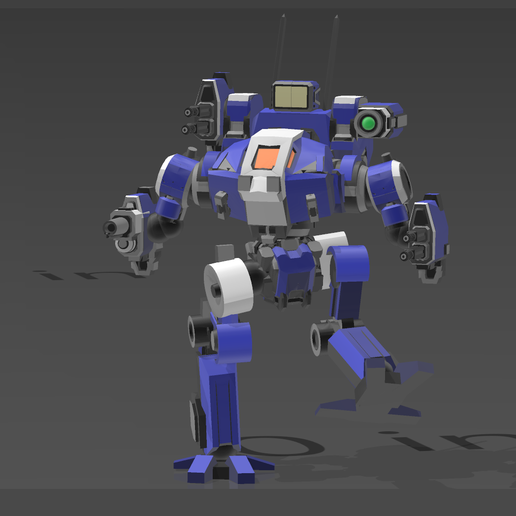 🪖 American Mecha Guardian ultralight security mech・ 3D File for 3D ...