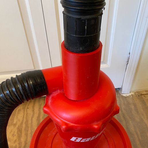 🌀 BAUER Cyclone Dust Separator to RIDGID Vacuum Adapter・ STL File for ...