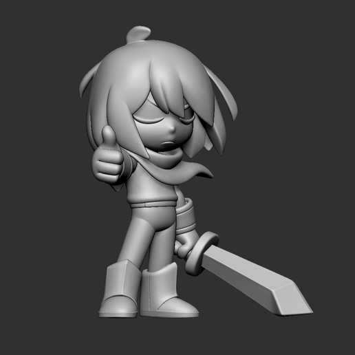 👾 Kris STL – Deltarune 3D Print Model・ STL File for 3D printing・Cults