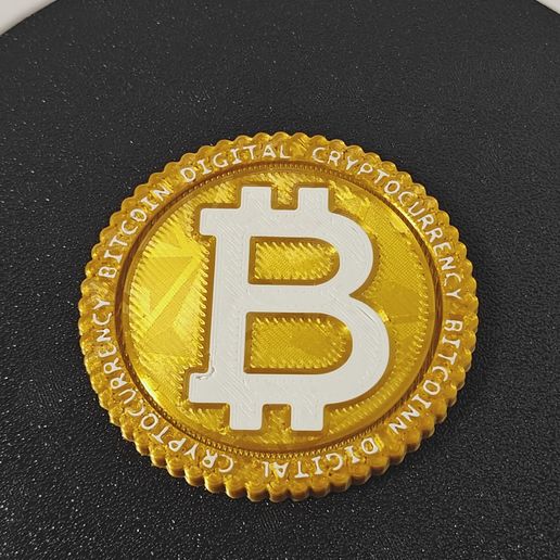 👌 Bitcoin fidget toy coin・ STL File for 3D printing・Cults