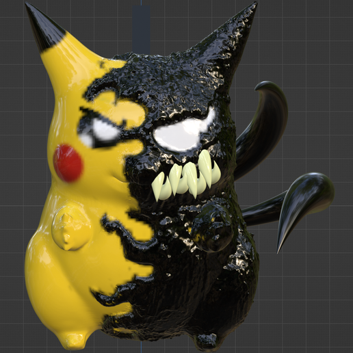 🐉 Venom Pikachu・ STL File for 3D printing・Cults