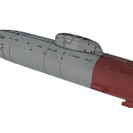 ️ RC-Submarine Project 945 Sierra 1:96・ 3D File for 3D printing・Cults