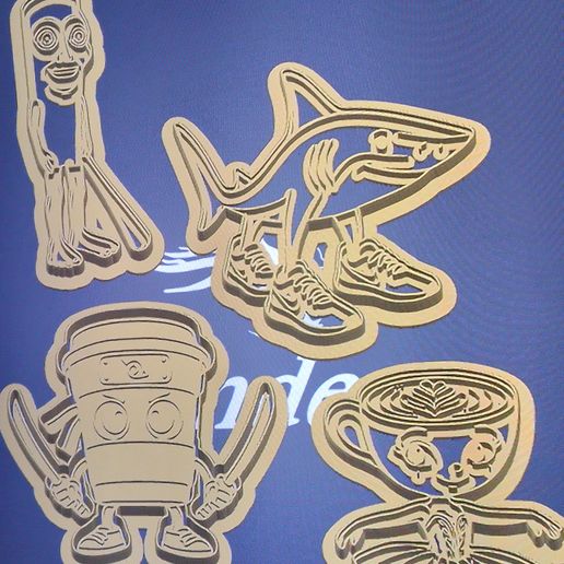 🍪 cookie cutter Italian Brainrot・ STL File for 3D printing・Cults