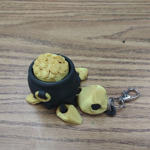 🐢 Turtle Clicker Keychain for St. Patrick's Day・ STL File for 3D ...