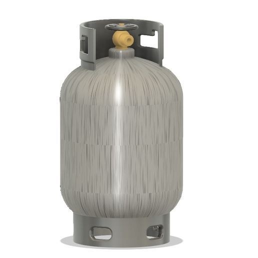 🪖 3D Propane Gas Tank 1/10・ STL File for 3D printing・Cults